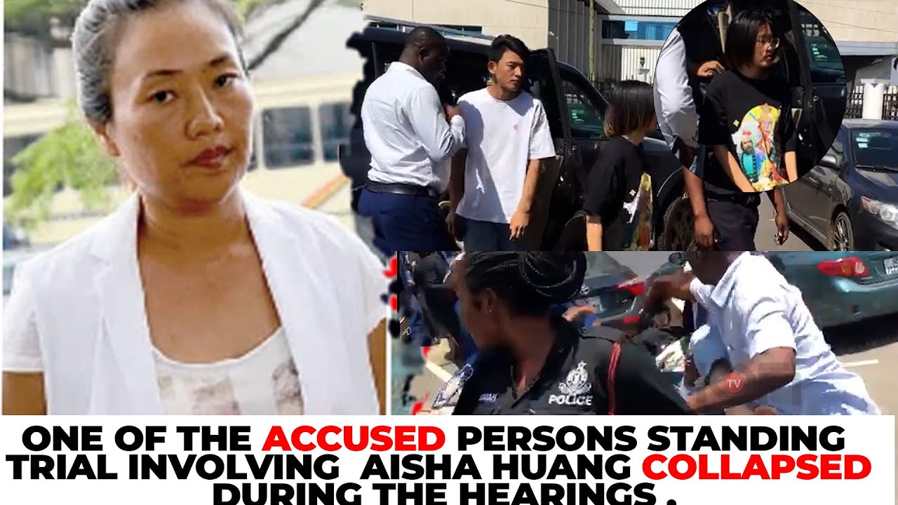One of the accused persons in the Aisha Huang case pa$$es out in court ...
