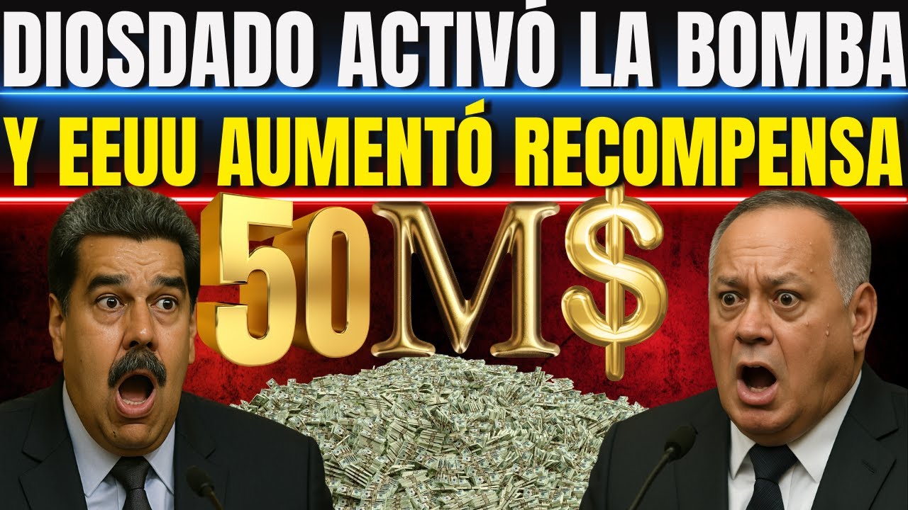 🚨⛓️ COMENZÓ LO QUE ADVERTIMOS… Y EEUU AUMENTA LA RECOMPENSA POR MADURO ...