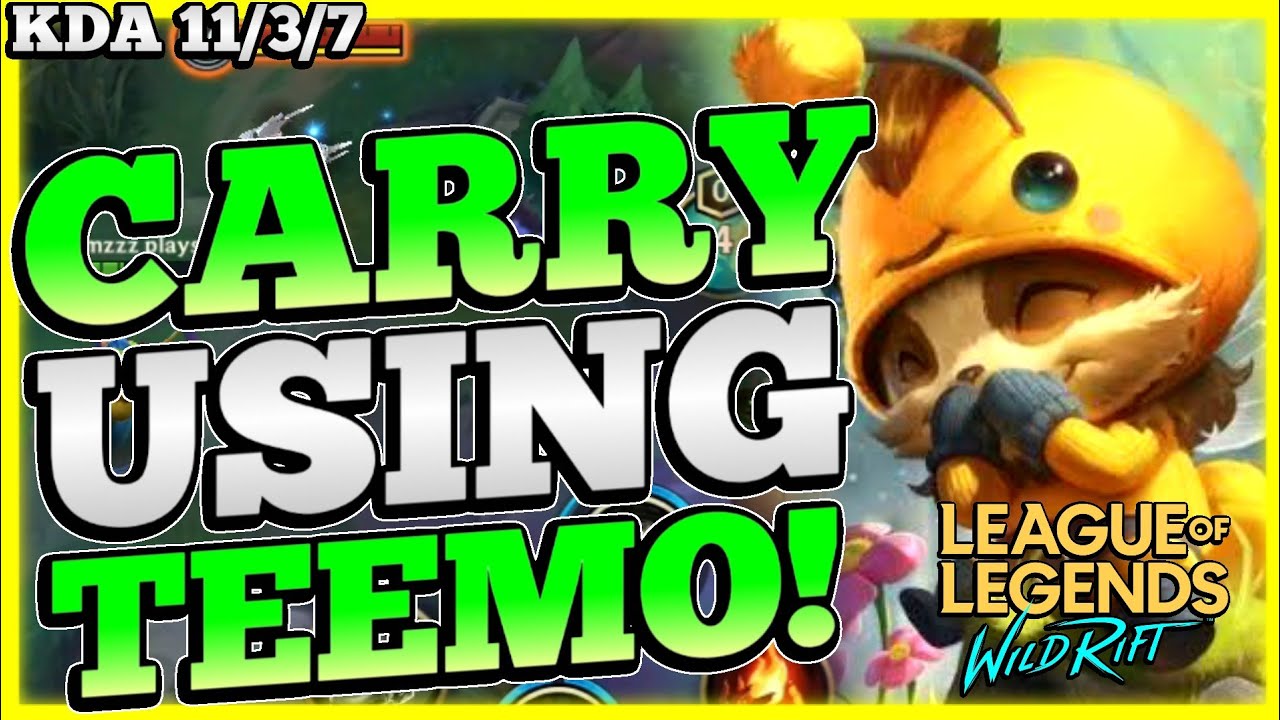 Carry Your Team Using TEEMO! | Teemo Gameplay - Wild Rift - YouTube