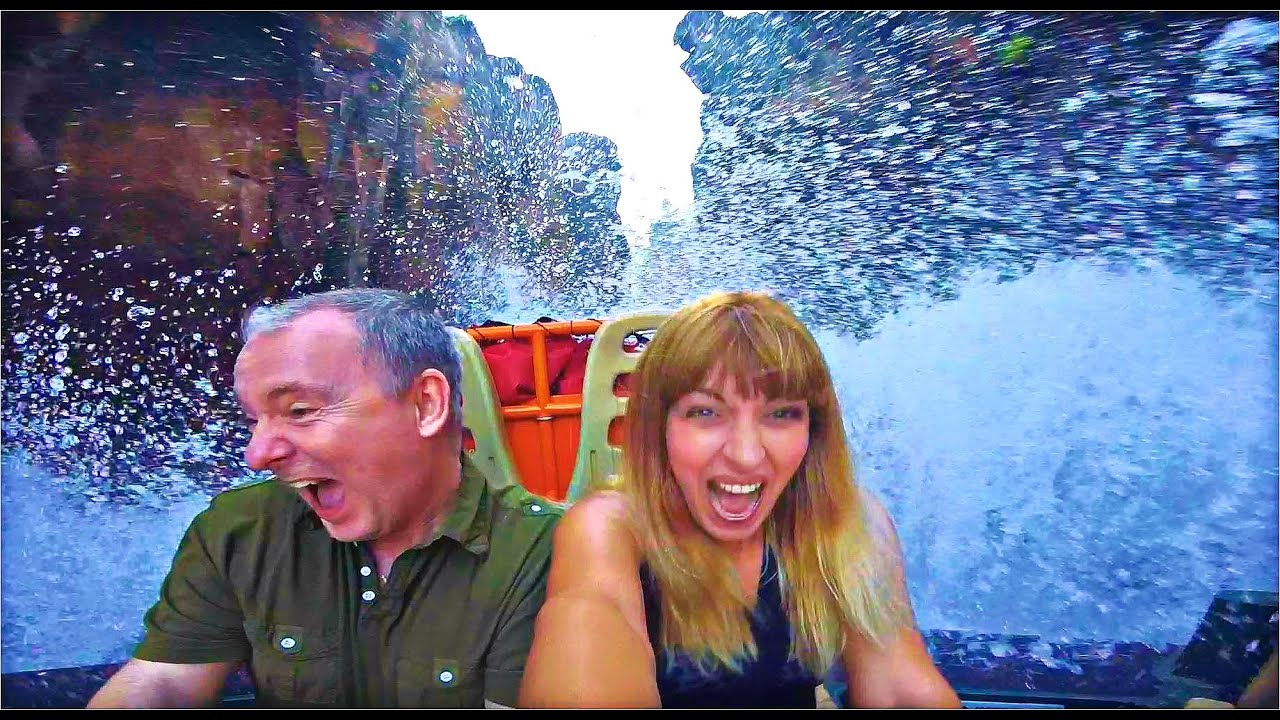 DISNEY Rides, Drop at Kali River Rapids, WE GOT SO WET - YouTube