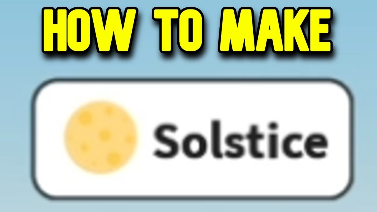 How to Make a Solstice in Aura Craft (Roblox) - YouTube