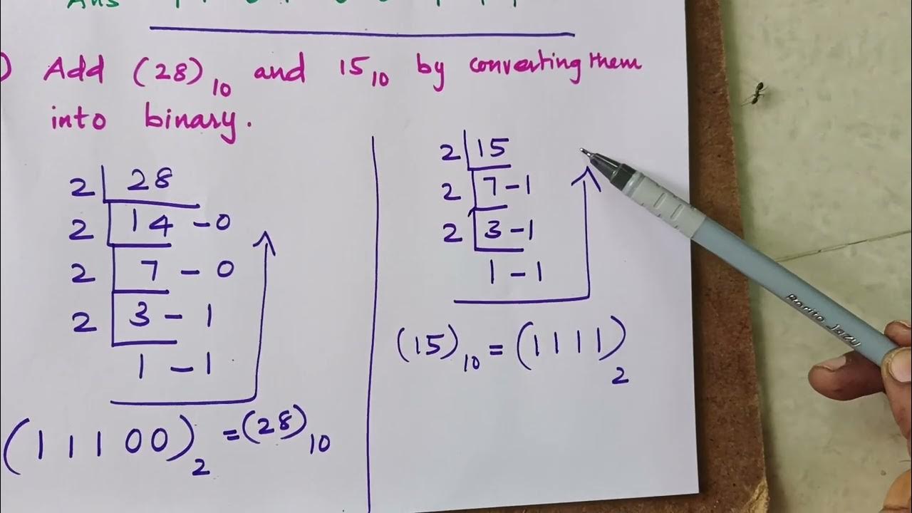 Binary Addition in tamil - YouTube