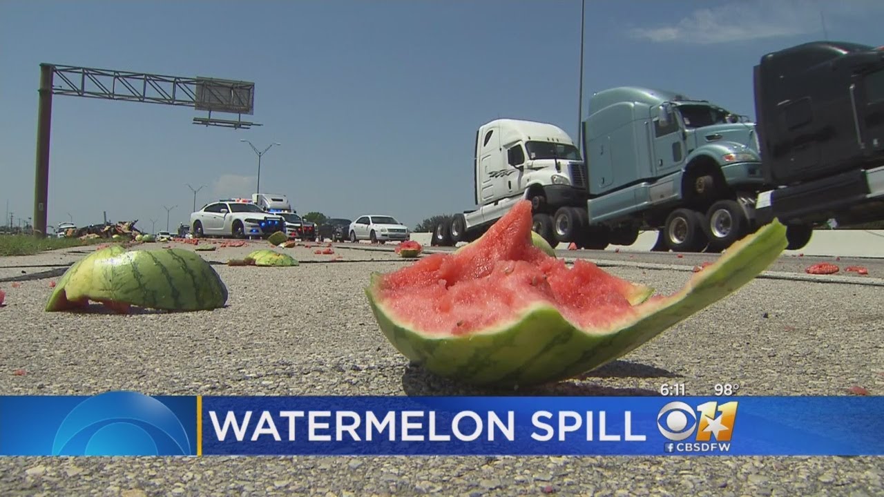 'Seedless Tragedy': Watermelons Fall Off Truck On North Texas Highway ...