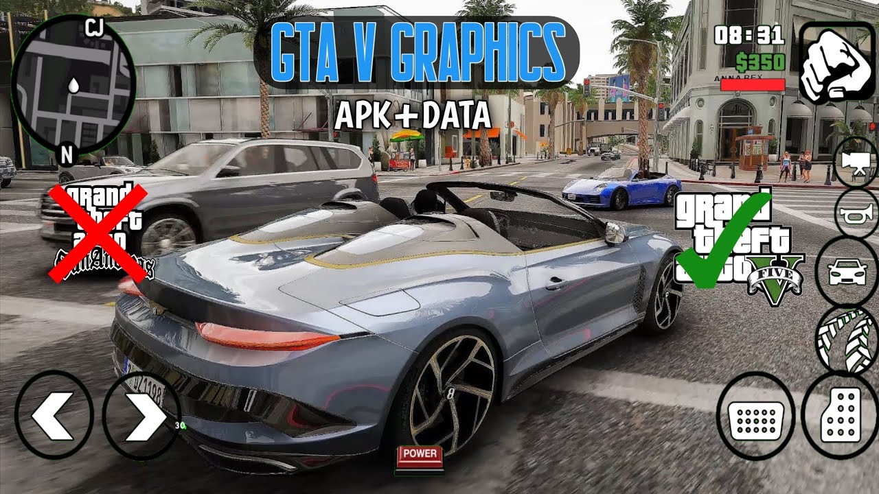 GTA V GRAPHICS MODPACK GTA SA ANDROID 2023 360MB ONLY - YouTube