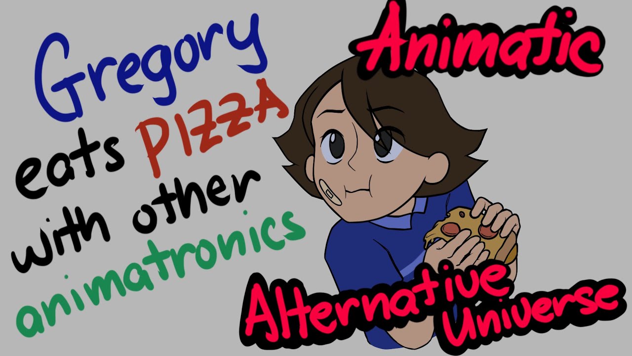 Gregory eats pizza with other animatronics - Fnaf security breach (animatic) - YouTube