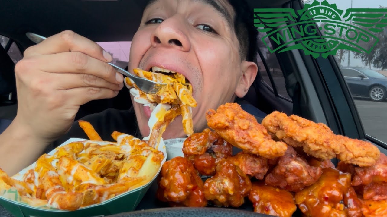 Wingstop Mukbang - YouTube