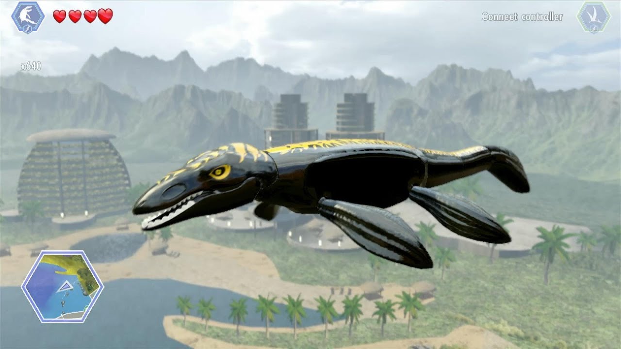 How to get a Mosasaurus to Main Street in LEGO Jurassic world (no compy ...