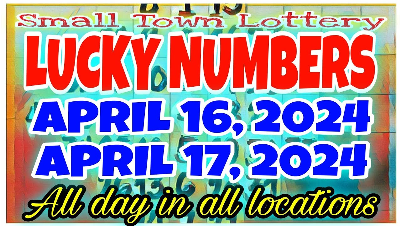 LUCKY NUMBERS/ APRIL 16, 2024 & APRIL 17, 2024/ ALL DAY IN ALL ...