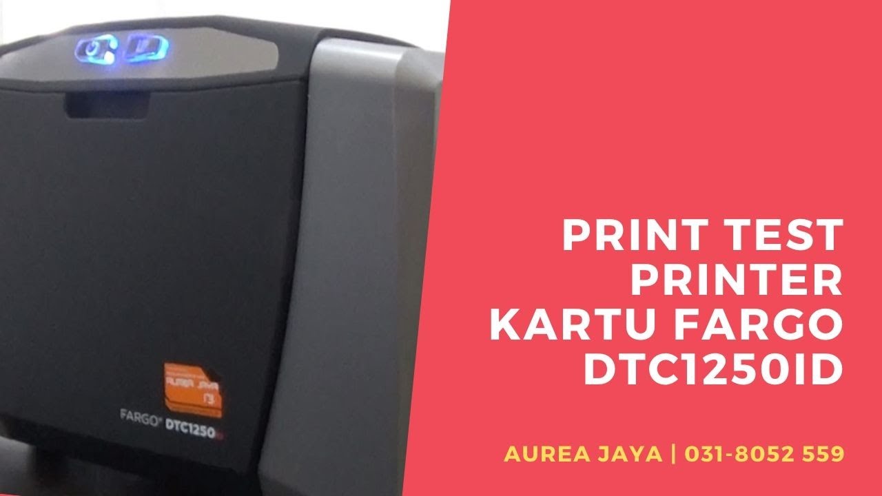 Print Test PRINTER ID CARD Fargo DTC1250id | Tes Cetak PRINTER KARTU ...