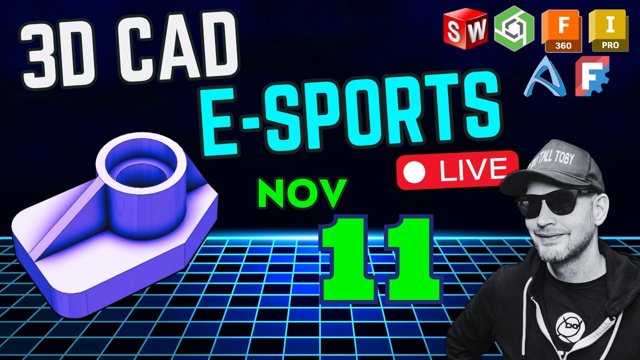 Model Monday LIVE - 1 PM - NOV 11th - Speedmodeling 3DCAD esports - CAD vs CAD - YouTube