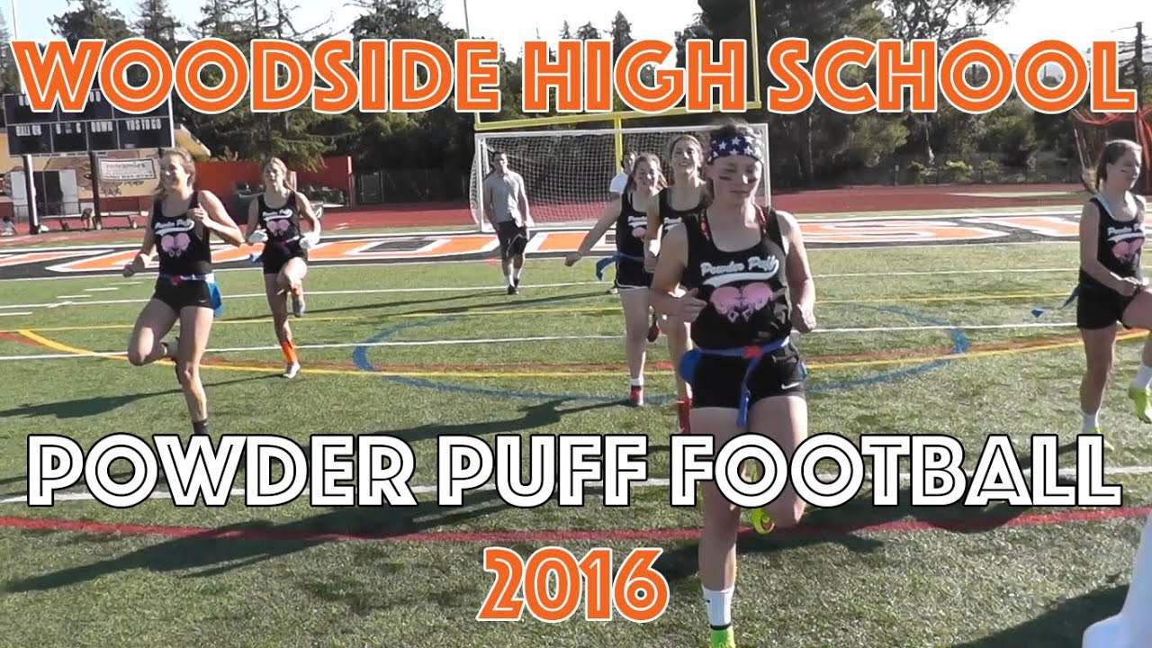 Woodside High School - Powder Puff Football 2016 - YouTube
