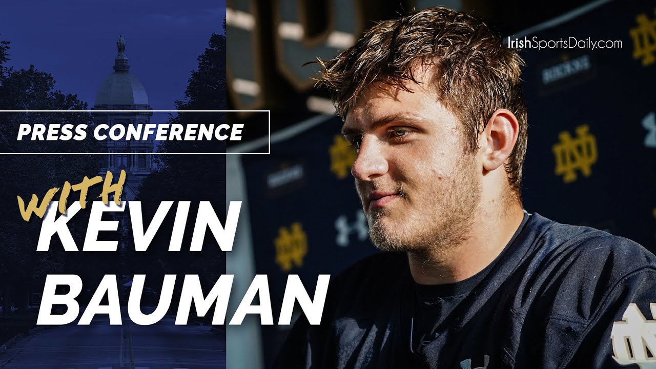 Notre Dame TE Kevin Bauman on Moving on From OSU & Tyler Buchner - YouTube