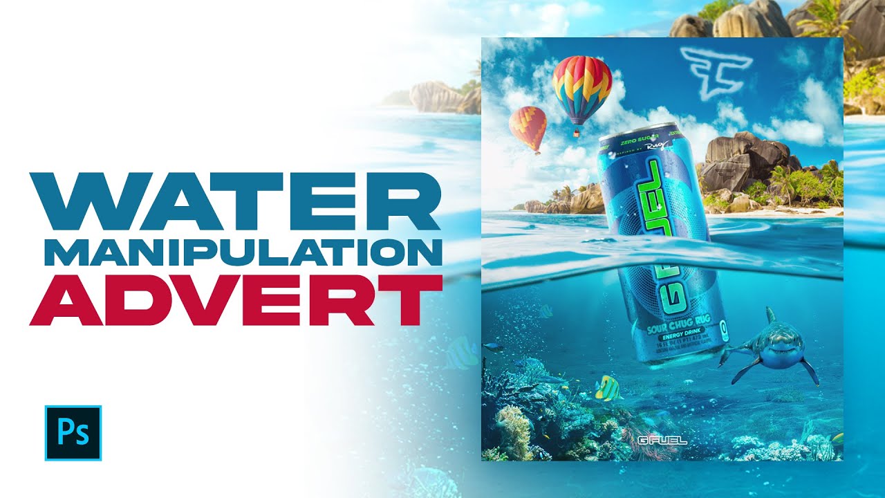 Water Manipulation Ad Design (FREE PSD) - Photoshop Tutorial by ...