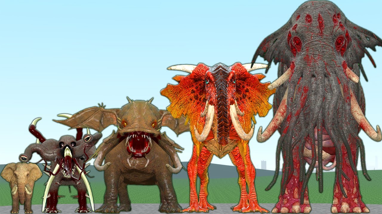 EVOLUTION OF MUTATED ELEPHANT ZOOCHOSIS ANIMALS in Garry's Mod - YouTube