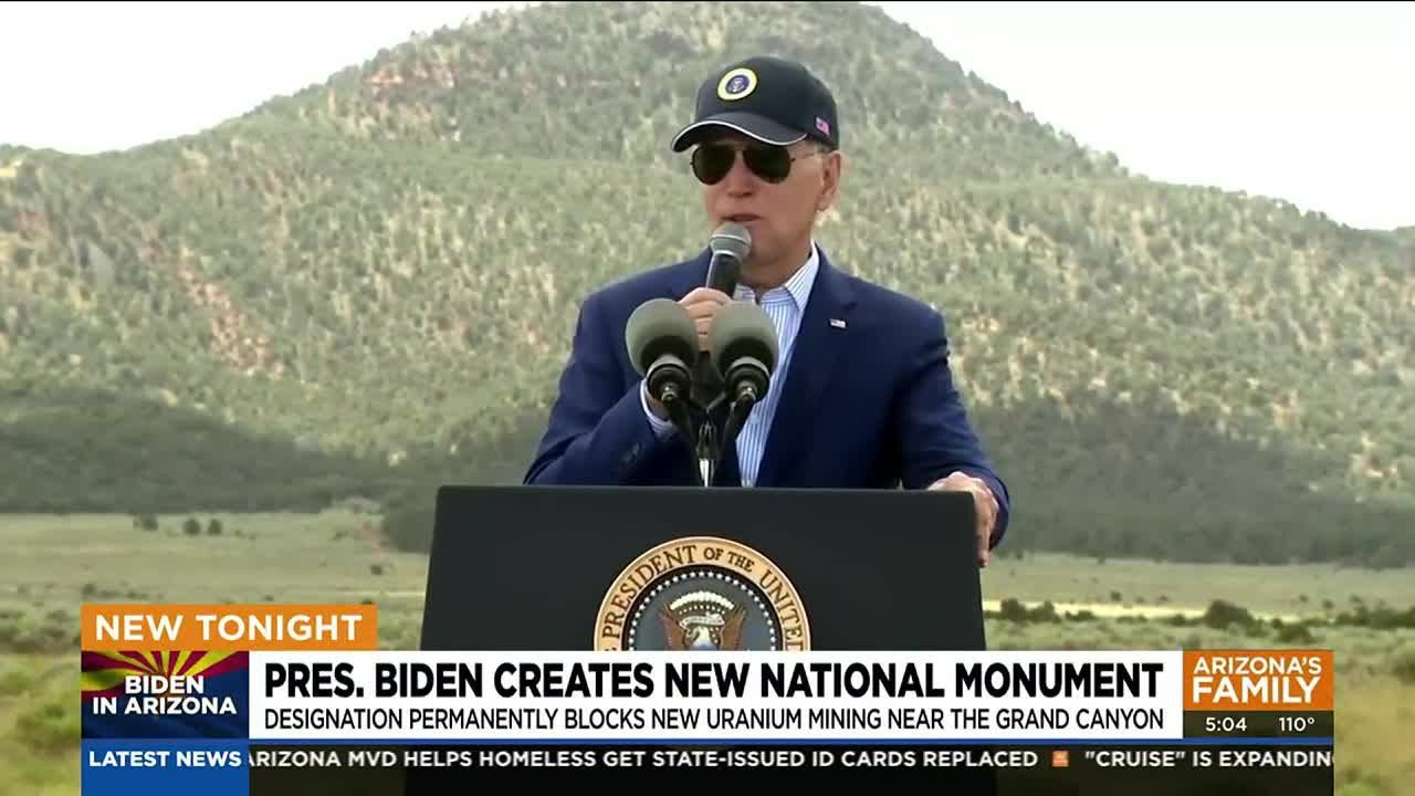 Biden creates new national monument near Grand Canyon - YouTube