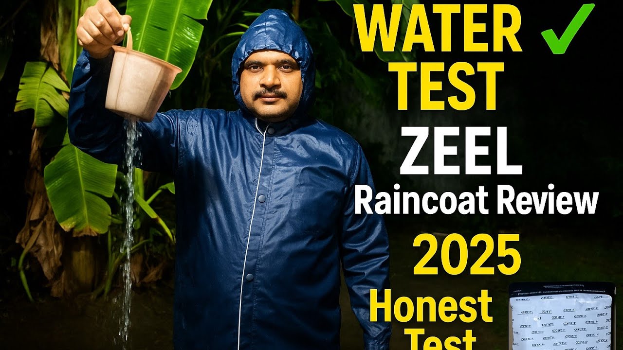 Zeel Raincoat 2025 | Real Tamil Review | Water Test Honest Opinion ...