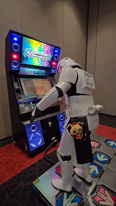 Stormtrooper tries to play dance dance revolution game! #stormtrooper #dancedancerevolution ...