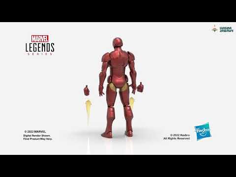 Hasbro Marvel Legends Avengers - Figurka 15 cm Iron Man (Extremis) F6617 - Prezentacja 360 stopni
