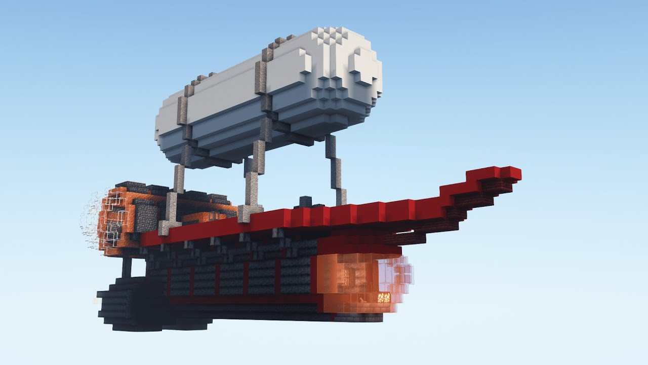 Minecraft Airship Build Timelapse - YouTube