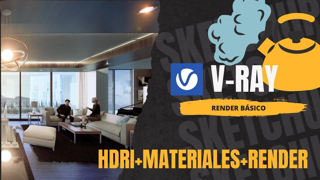 CONFIGURACIÓN DE VRAY, MATERIALES BÁSICOS, REFLEJOS. HDRI, LIGHT DOME ...