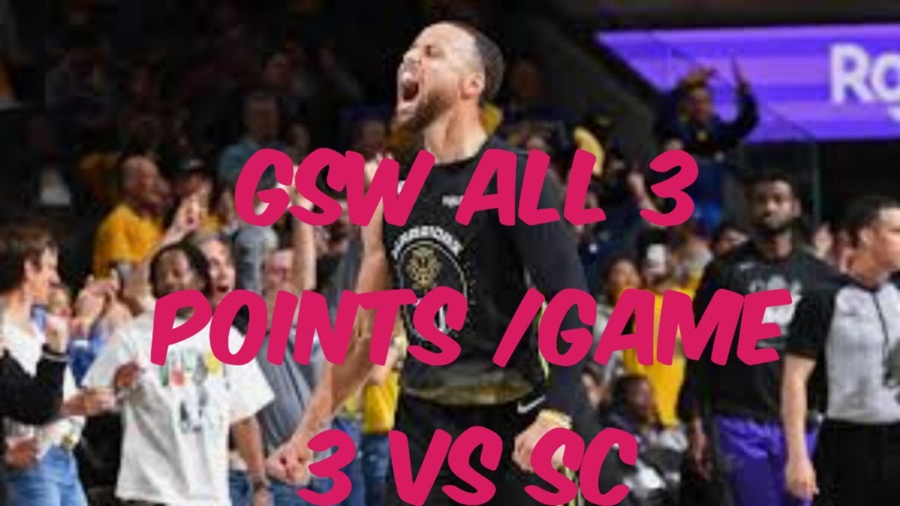 GSW ALL 3POINTS TO WIN GAME 3 VS SC//SHORT - YouTube