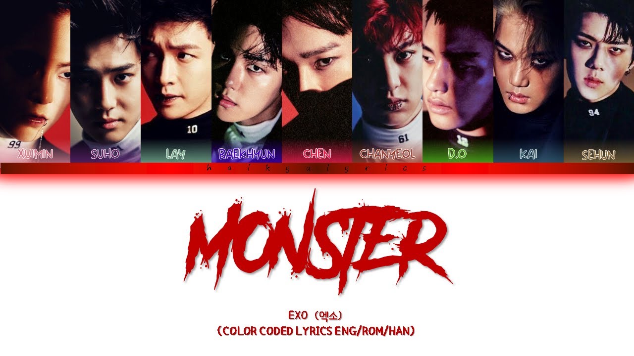 EXO "Monster" Lyrics (엑소 "Monster" 가사) (Color Coded Lyrics) - YouTube