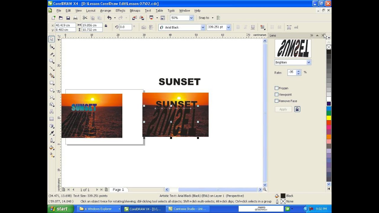 Coreldraw Lesson 2 10 - YouTube