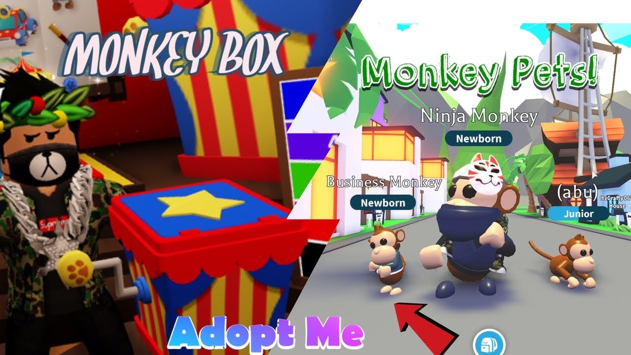 *NEW* ADOPT ME MONKEY PETS UPDATE- Monkey Ninja + More- Roblox - YouTube