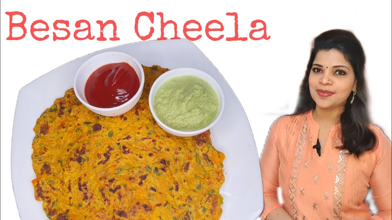 Besan Chila | Eggless veggie Omelette | instant Healthy Veggie loaded ...