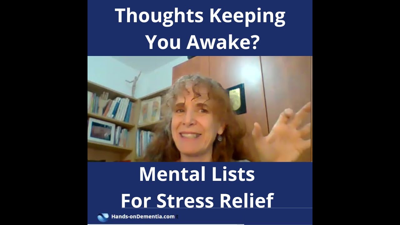 Thoughts Keeping You Awake? Make Lists for Stress Relief - YouTube