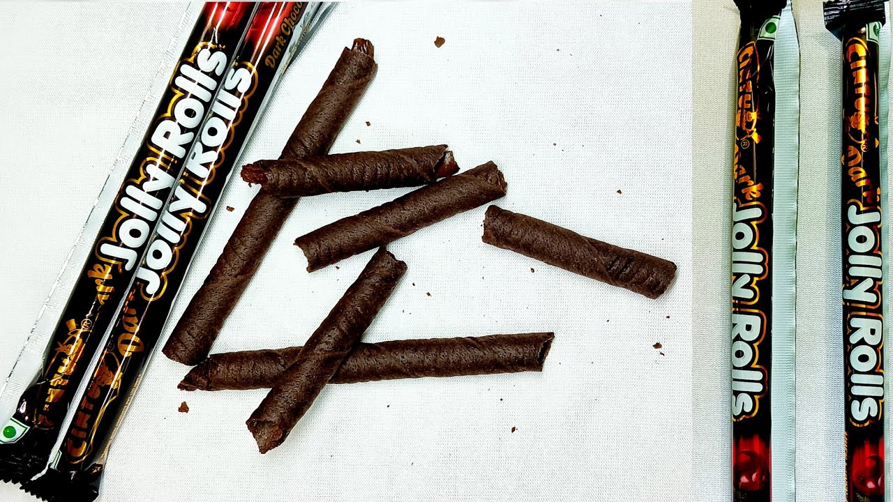 Chintu Dark Jolly Rolls , Chocolate Rolls |#satisfying Video |#asmr ...