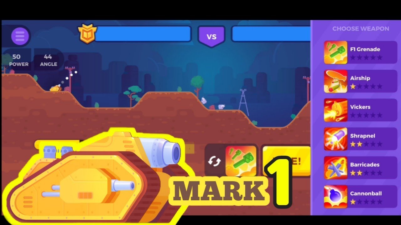 TANK STARS | MARK 1 TANK | GAMEPLAY TANK STAR - YouTube
