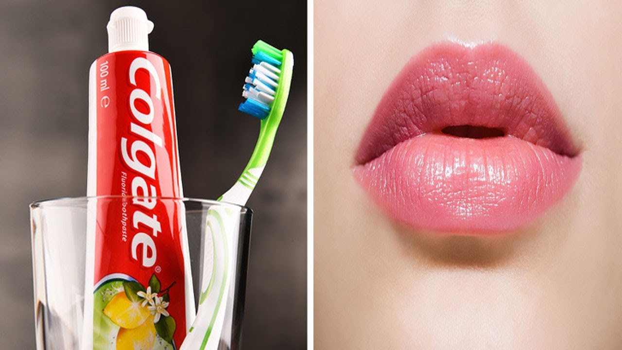 How To Get Rid of Pink Lips Fast Permanently With Toothpaste - Make ...