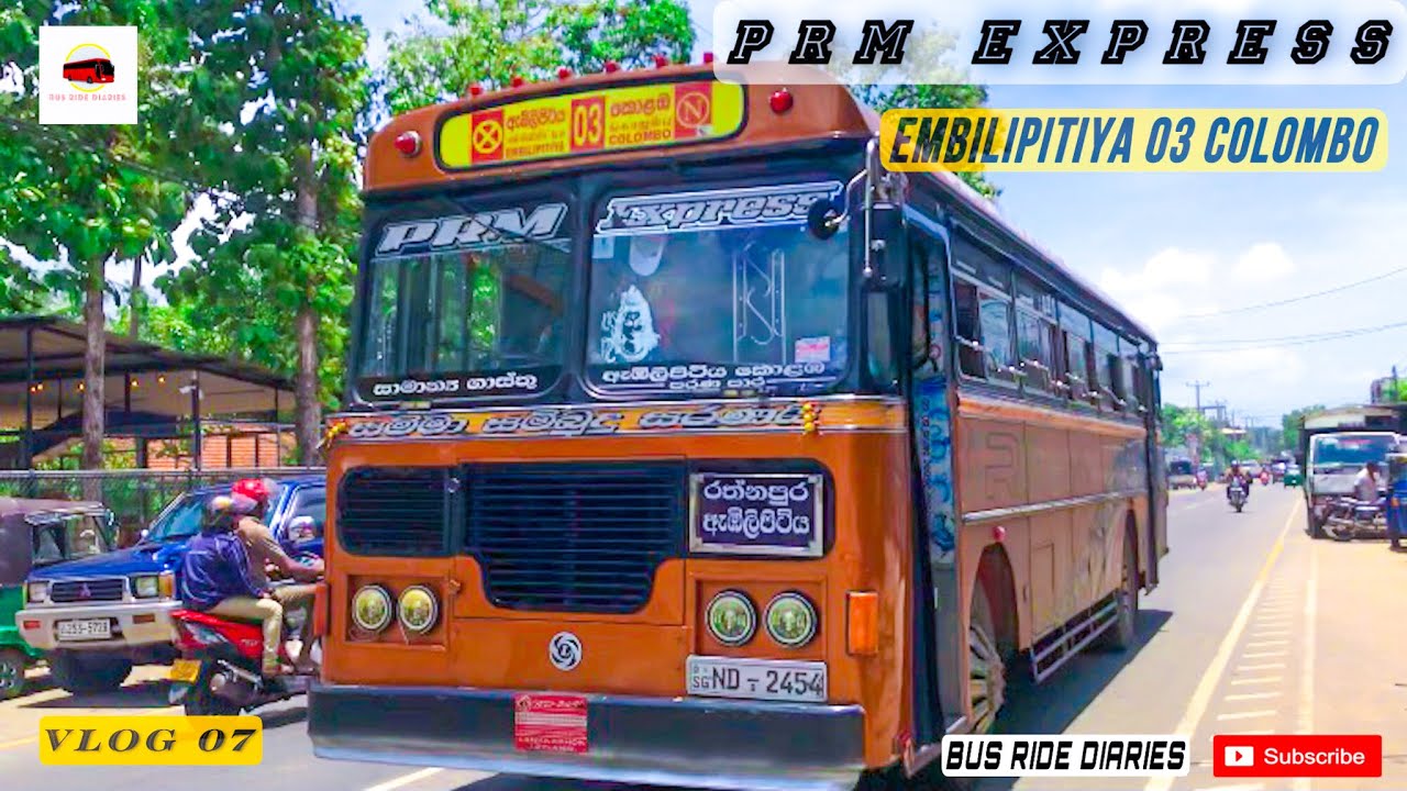 PRM Express 💛 Colombo to Embilipitiya | 03 Road Morning 🚀 | Vlog 07 ♻️ ...