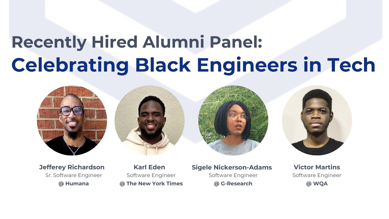Recently Hired Alumni Panel: Celebrating Black Engineers in Tech - YouTube