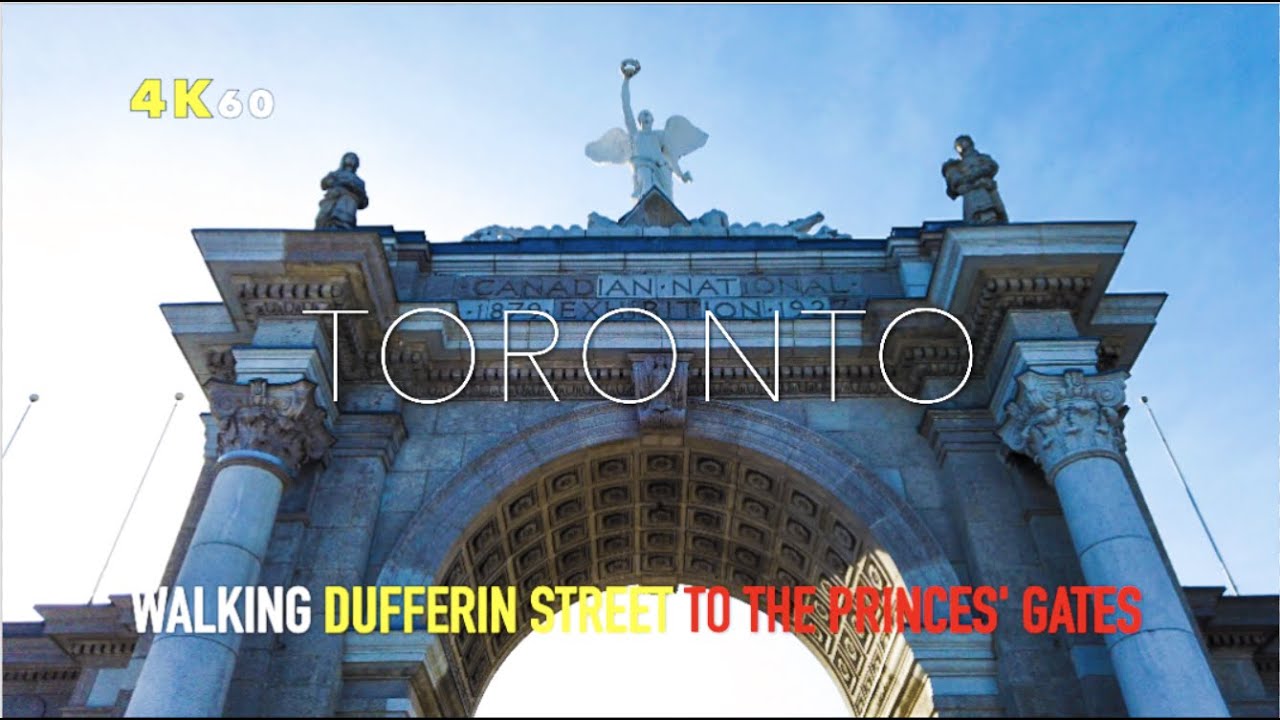 Toronto Dufferin St Walk - To The Monumental Princes' Gates Archway ...