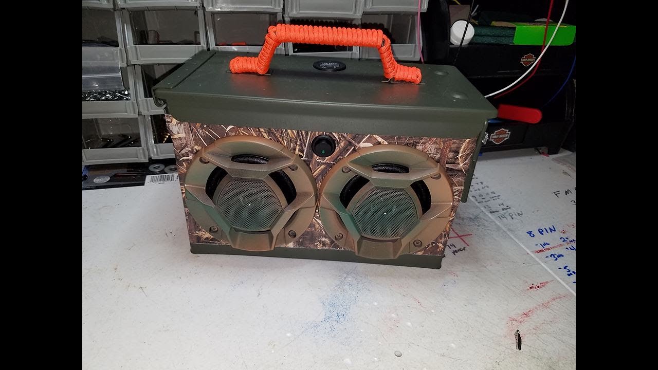 Camo Ammo Box Boom Box - YouTube