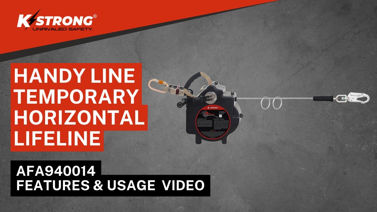 Handy Line Temporary Horizontal Lifeline Features & Usage Video ...
