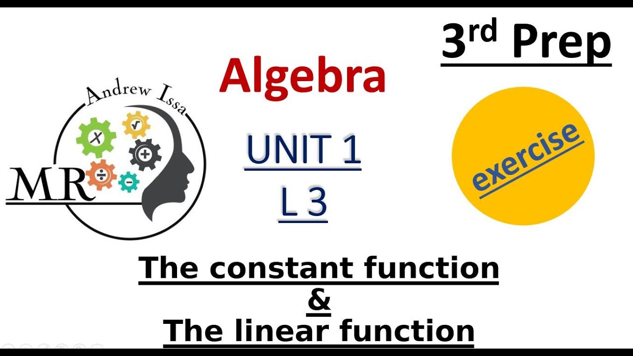 The constant fun -the linear fun-Exercise - YouTube