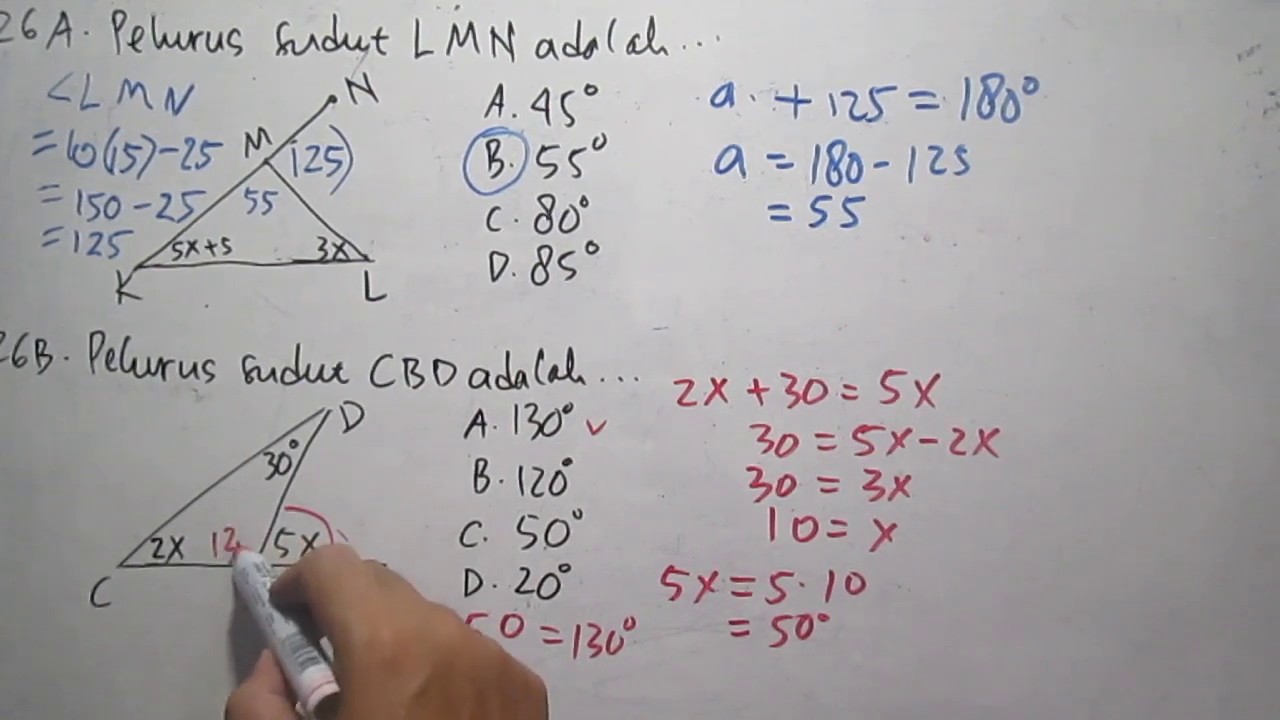 Sudut Pelurus dan Sudut Luar Segitiga - Hubungan antar Sudut - YouTube