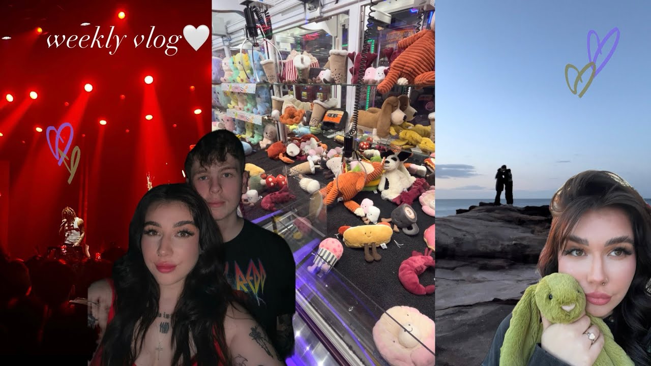 WEEKLY VLOG | trippie redd gig & jellycat claw machine - YouTube