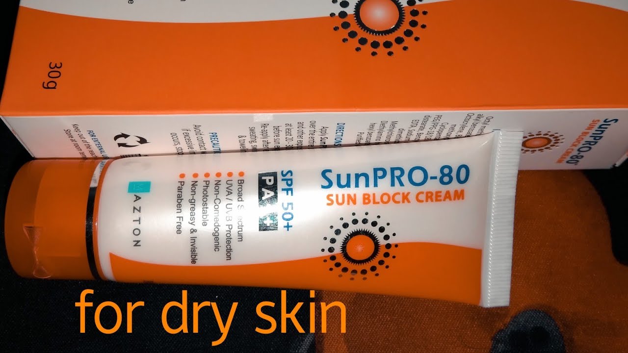 sunblock for dry skin - YouTube