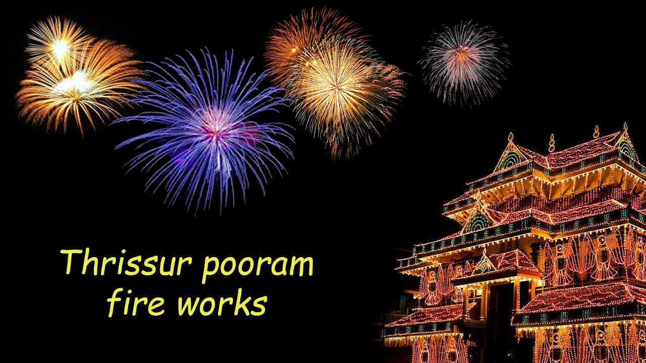 thrissur pooram fireworks - YouTube