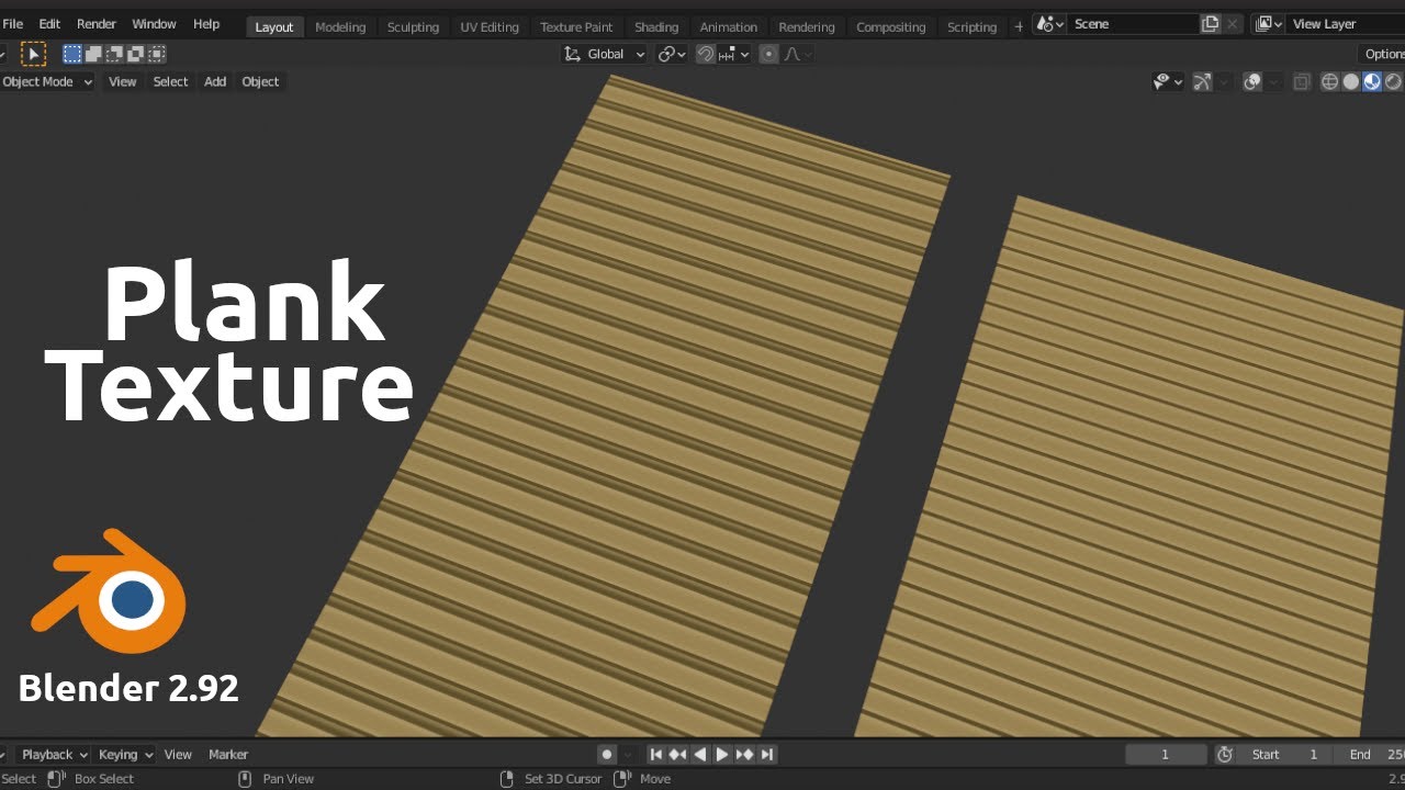 Blender 2.92 - Simple procedural plank texture tutorial - YouTube