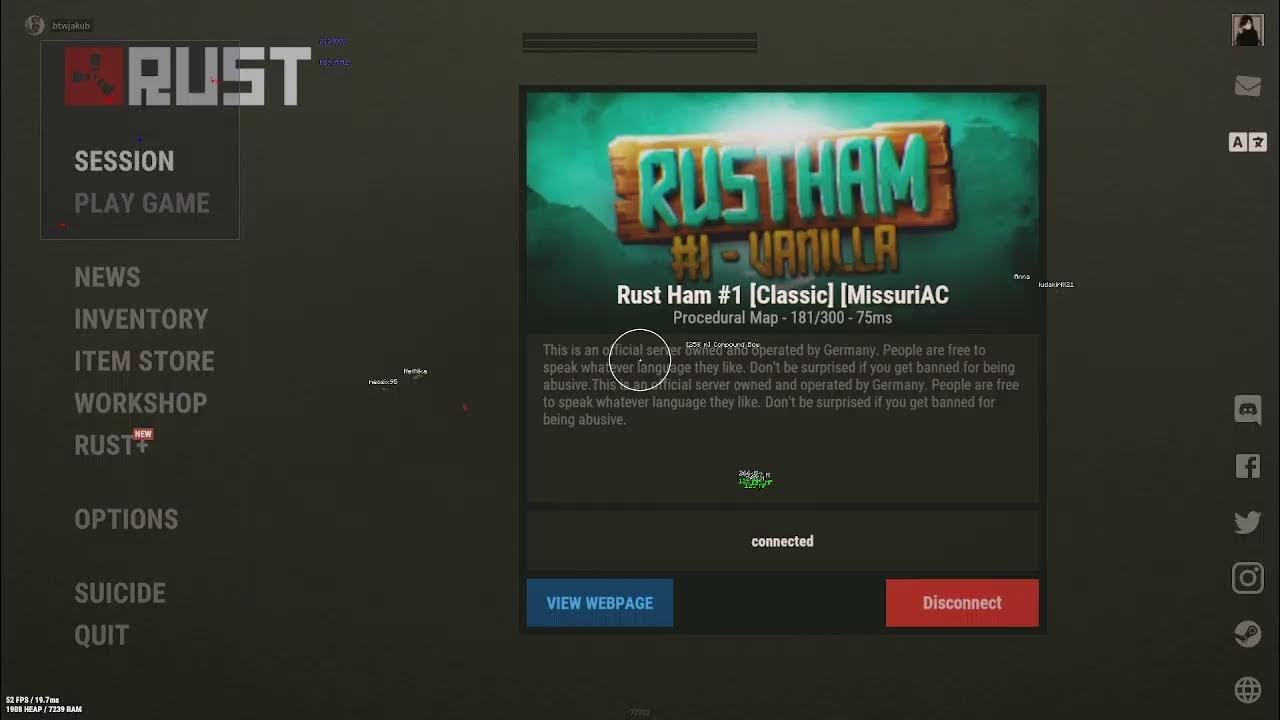 Rust cheating ft. superiority - YouTube