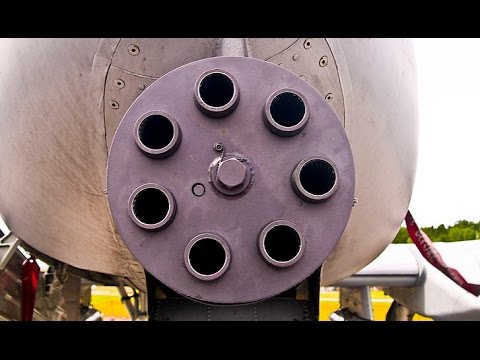 SUPER POWERFUL !!! US Air Force A-10 Gatling Machine Gun Demonstration ...