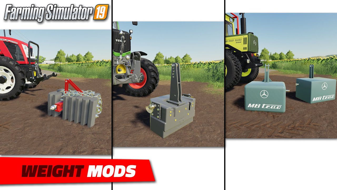 FS19 | Weight Mods (2020-07-14) - review - YouTube