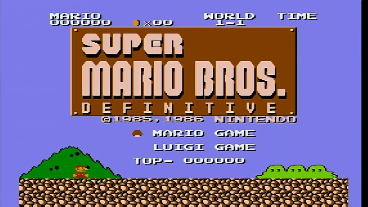 Super Mario Bros. Definitive (NES Hack) Gameplay (Real Hardware) - YouTube