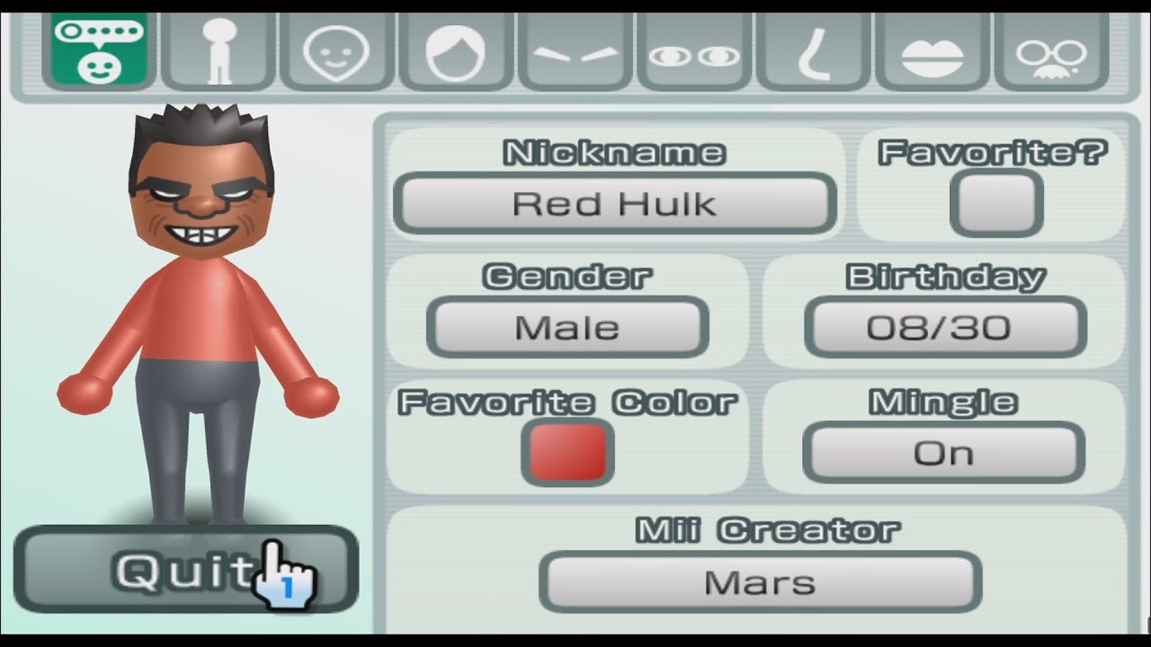 Red Hulk - Marvel - Mii 1829 - YouTube