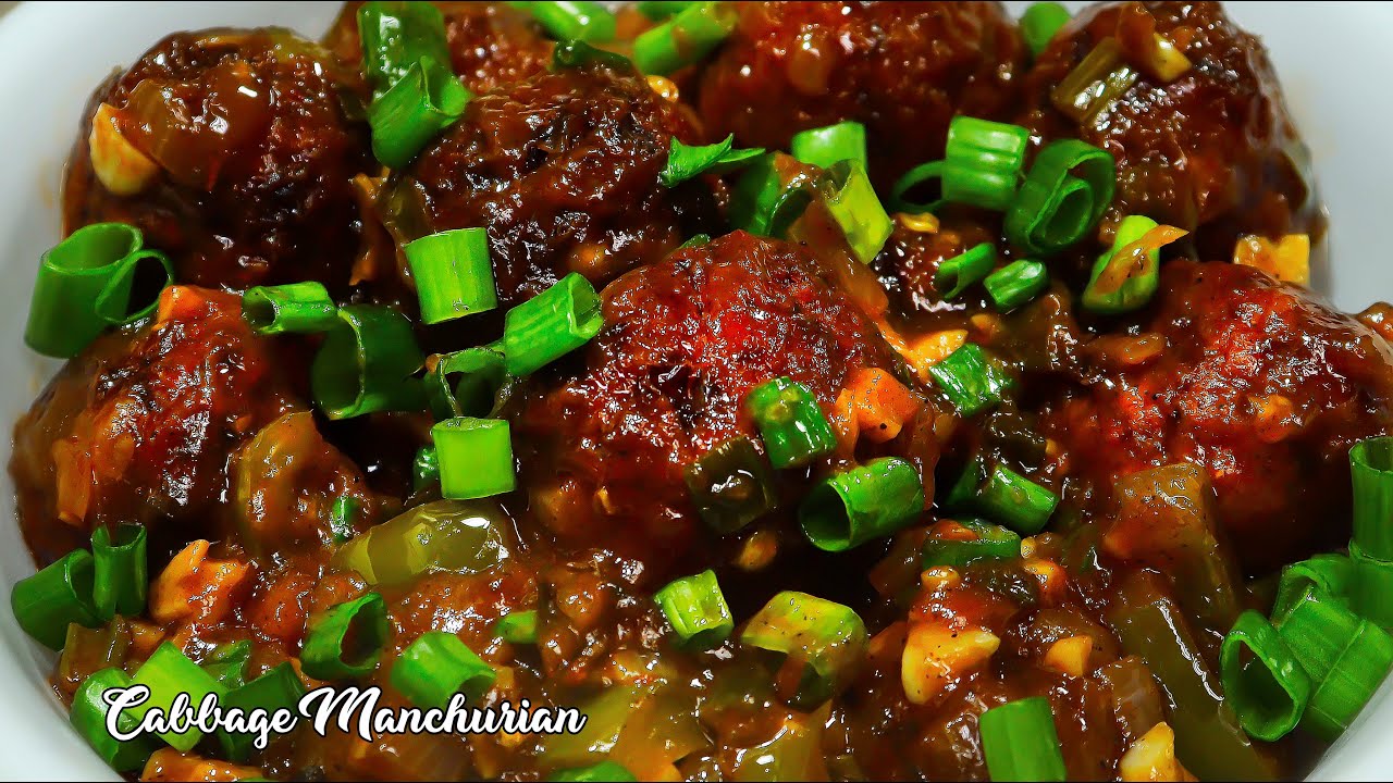Cabbage Manchurian Recipe | Restaurant Style Cabbage Manchuria | @Cook ...